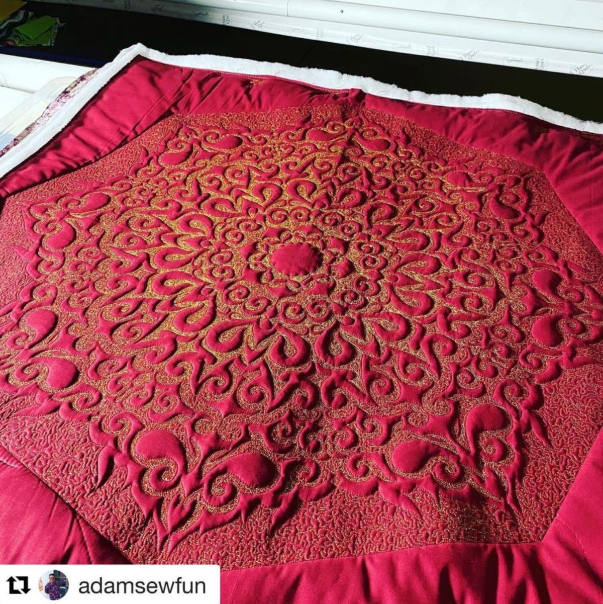 Elaborate Mandala HALF Round Block - Pro-Stitcher