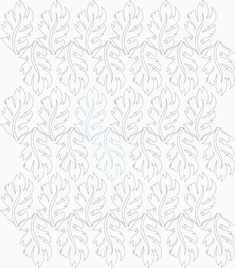 Filigree Leaves Edge-to-Edge Design 1 - Pro-Stitcher