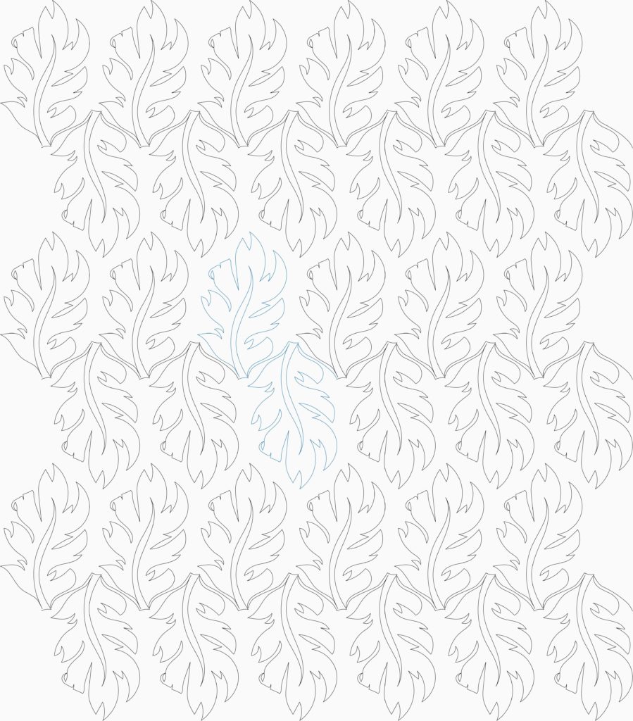 Filigree Leaves Edge-to-Edge Design 1 - Pro-Stitcher