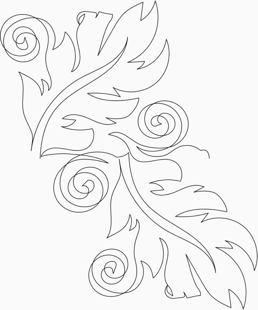 Filigree Leaves Edge-to-Edge Design 2 - Pro-Stitcher