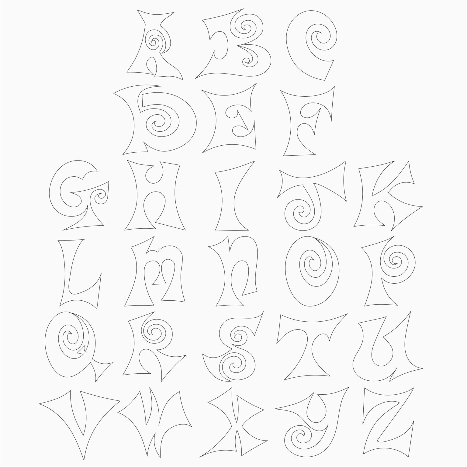 Funky Fresh Alphabet - 26 Block Collection - Pro-Stitcher