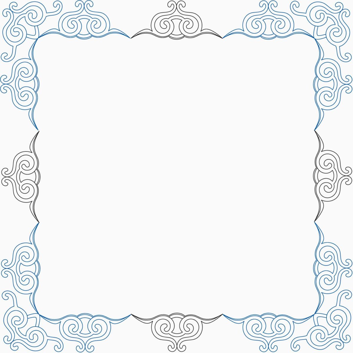 Quarter Square Blocks Corner Design 1 - Pro-Stitcher