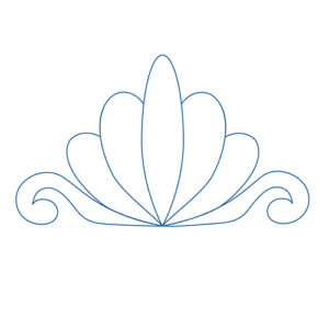 Feathered 90-Degree Triangle Crown - Pro-Stitcher