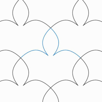 Simple Triangle Pinched - E2E AND Block - DIGITAL or PRINTABLE - Pro-Stitcher