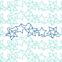 Tossed Stars Edge-to-Edge Design - Mixed Stars - Pro-Stitcher