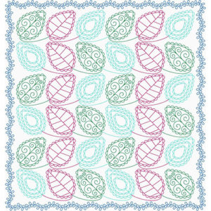 April 2021 Club Set - Curled Leaves and Vines 25-Pieces - Pro-Stitcher