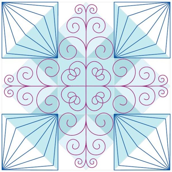 Classic Angles Small Square Block - Pro-Stitcher