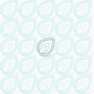 Feathered Leaf Edge to Edge Design 1 - Pro-Stitcher