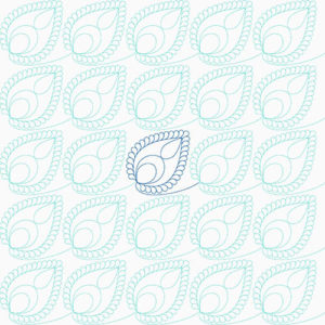 Feathered Leaf Edge to Edge Design 2 - Pro-Stitcher