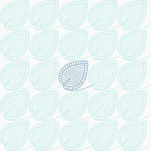 Feathered Leaf Edge to Edge Design 3 - Pro-Stitcher