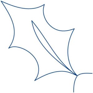 Holly Border Corner - Pro-Stitcher