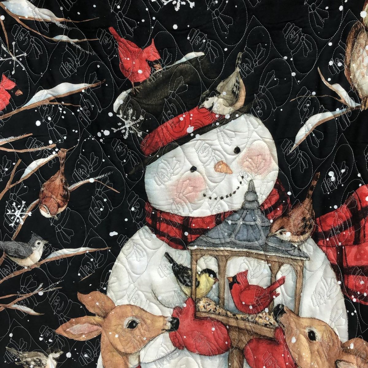 Snowman Party Grid Edge to Edge - Pro-Stitcher