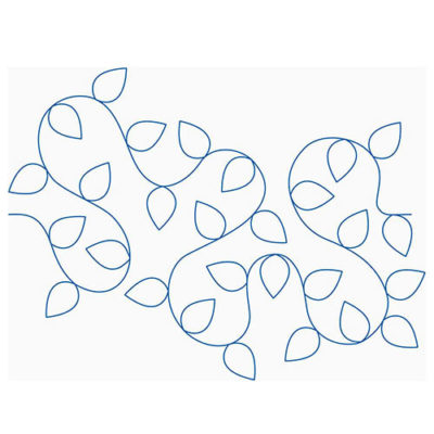 Simple Leaf Meander E2E DIGITAL or PRINTABLE - Pro-Stitcher