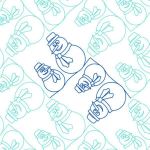 Snowman Party Grid Edge to Edge - Pro-Stitcher