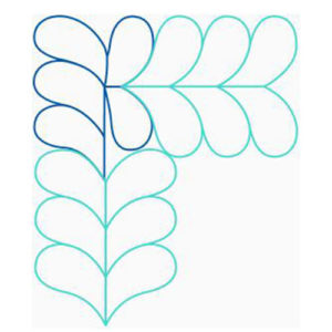 Simple Straight Feather Corner- Small - Pro-Stitcher