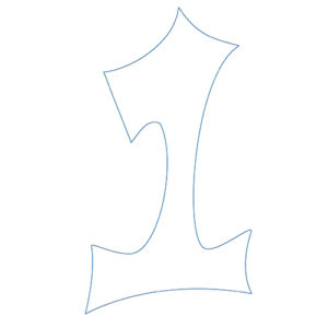 Number 1 - Funky Fresh Numbers - Pro-Stitcher