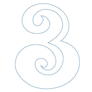 Number 3 - Funky Fresh Numbers - Pro-Stitcher