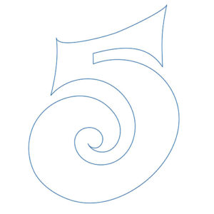 Number 5 - Funky Fresh Numbers - Pro-Stitcher