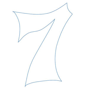 Number 7 - Funky Fresh Numbers - Pro-Stitcher