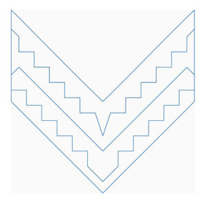 Chevron Steps Block - Pro-Stitcher