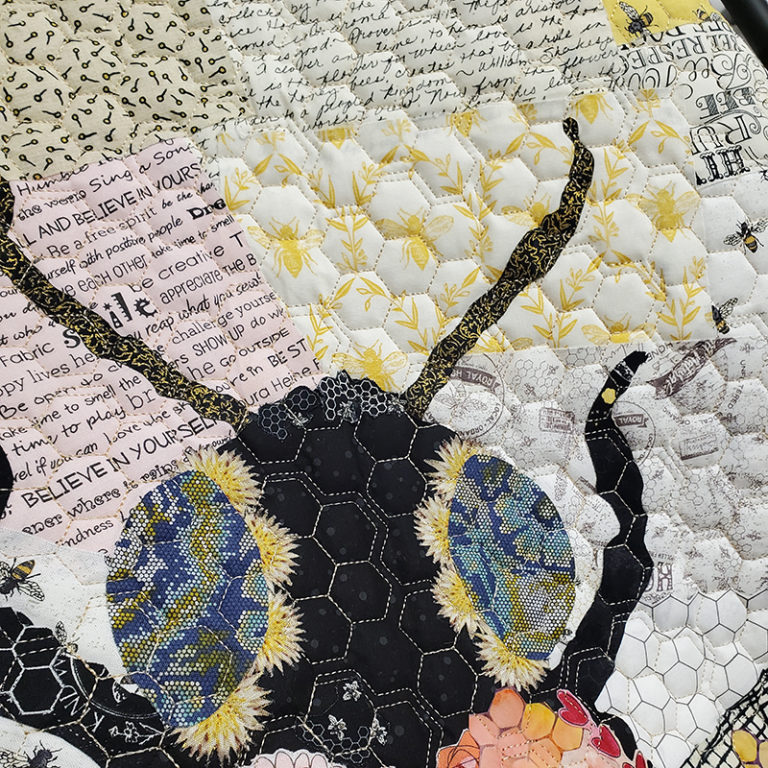 Hexagon Flowers Edge to Edge Design 1 - Pro-Stitcher