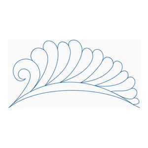 Rhone Reflections E2E-1 Arched Feathers - Pro-Stitcher