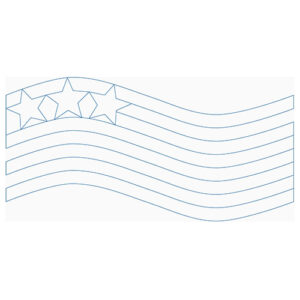 Waving Flag Edge to Edge - Pro-Stitcher