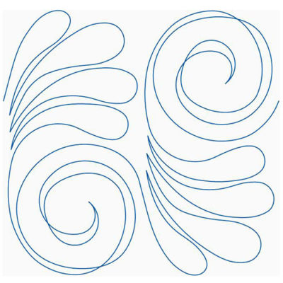 Curly Feathers Edge to Edge - Pro-Stitcher