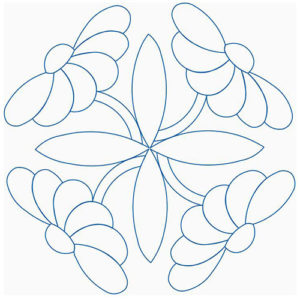 Daisy Field Block - Pro-Stitcher