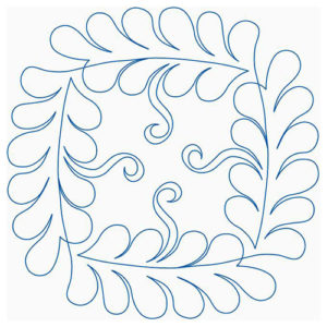 Fancy Feathers Square Block - Pro-Stitcher