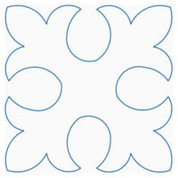 Fleur de Lis Block 2 - Pro-Stitcher