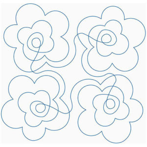 Wandering Flower Block - Pro-Stitcher