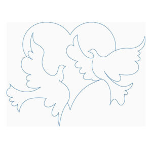 Double Dove in Heart Block - Pro-Stitcher