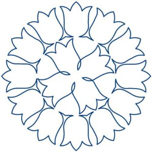 Blossom Parade Block - Pro-Stitcher
