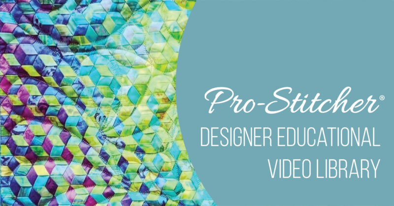 Pro-Stitcher Designer Educational Video Library - Pro-Stitcher