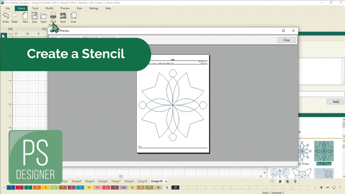 Create A Stencil - Pro-Stitcher