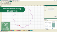 Modify a Design Using the Shape Tool - Pro-Stitcher