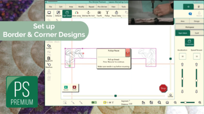 Setting Up A Border with Corners - Pro-Stitcher