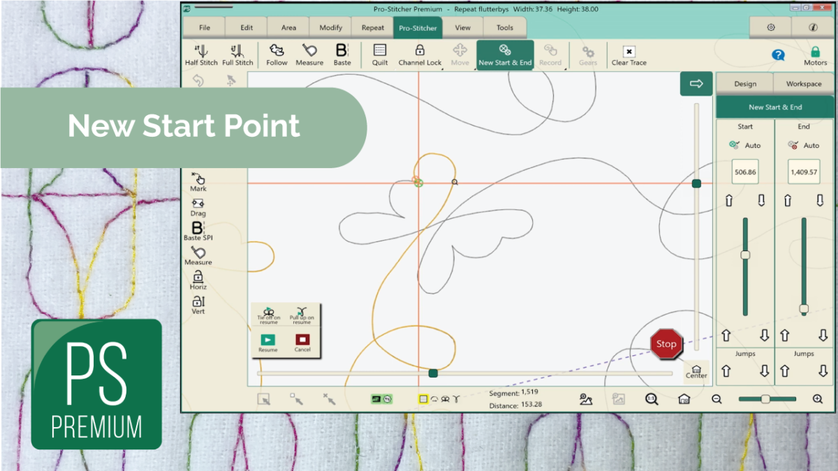 New Start & End Features - Pro-Stitcher