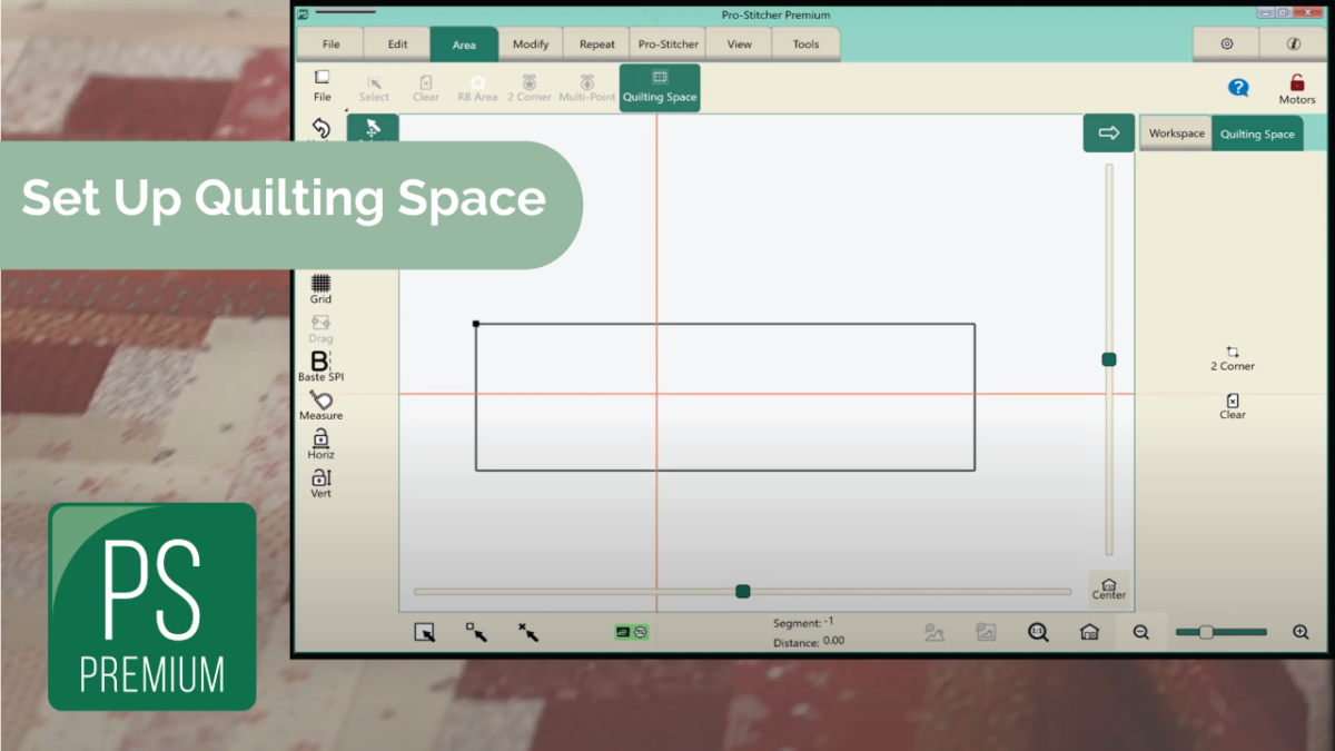 Snap to Grid & Quilting Space - Pro-Stitcher