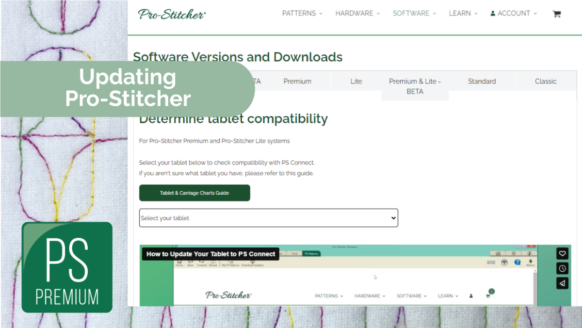 Updating Your Pro-Stitcher - Pro-Stitcher