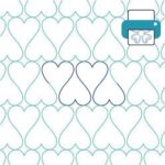 Heart Ribbon Candy Border DIGITAL or PRINTABLE - Pro-Stitcher