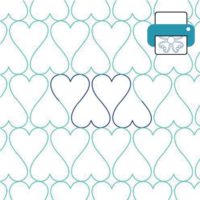 Heart Ribbon Candy Border DIGITAL or PRINTABLE - Pro-Stitcher