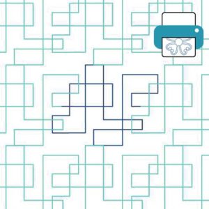Loose Grid Meander E2E DIGITAL or PRINTABLE - Pro-Stitcher