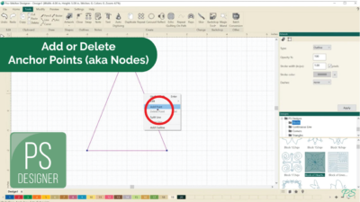 Add/Delete An Anchor Point - Pro-Stitcher