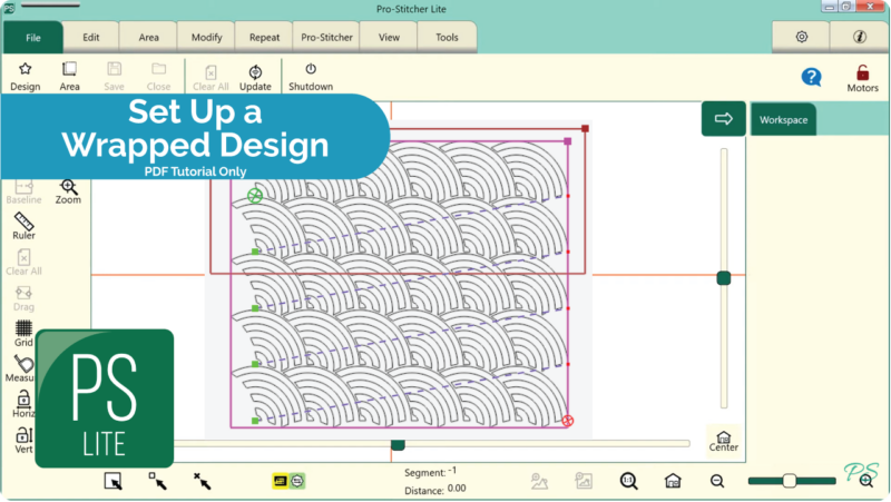 Set up a Wrapped Edge to Edge Design - Pro-Stitcher