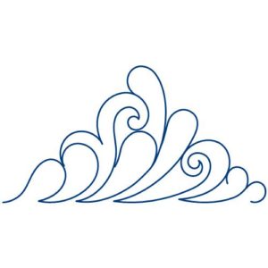 Curly Feather Triangle Block - Pro-Stitcher