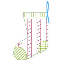 Mini Stocking 5 - Peppermint Sticks - Pro-Stitcher