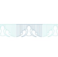 Feather and Keys Border - Pro-Stitcher