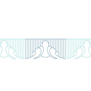 Feather and Keys Border - Pro-Stitcher